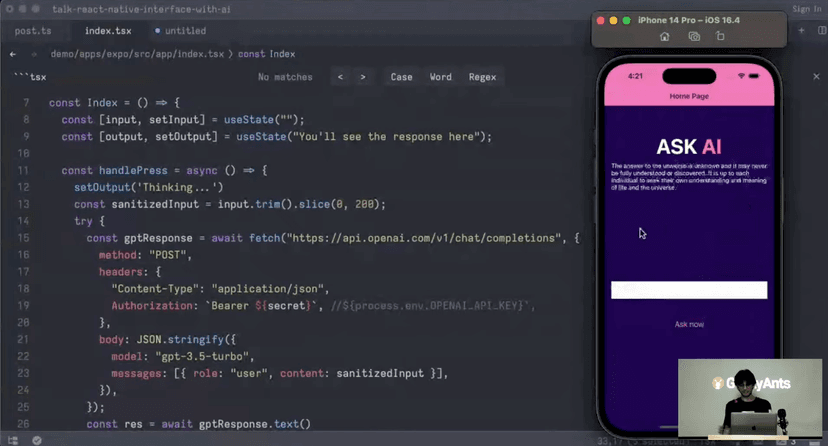 Interface with AI in React Native - GeekyAnts