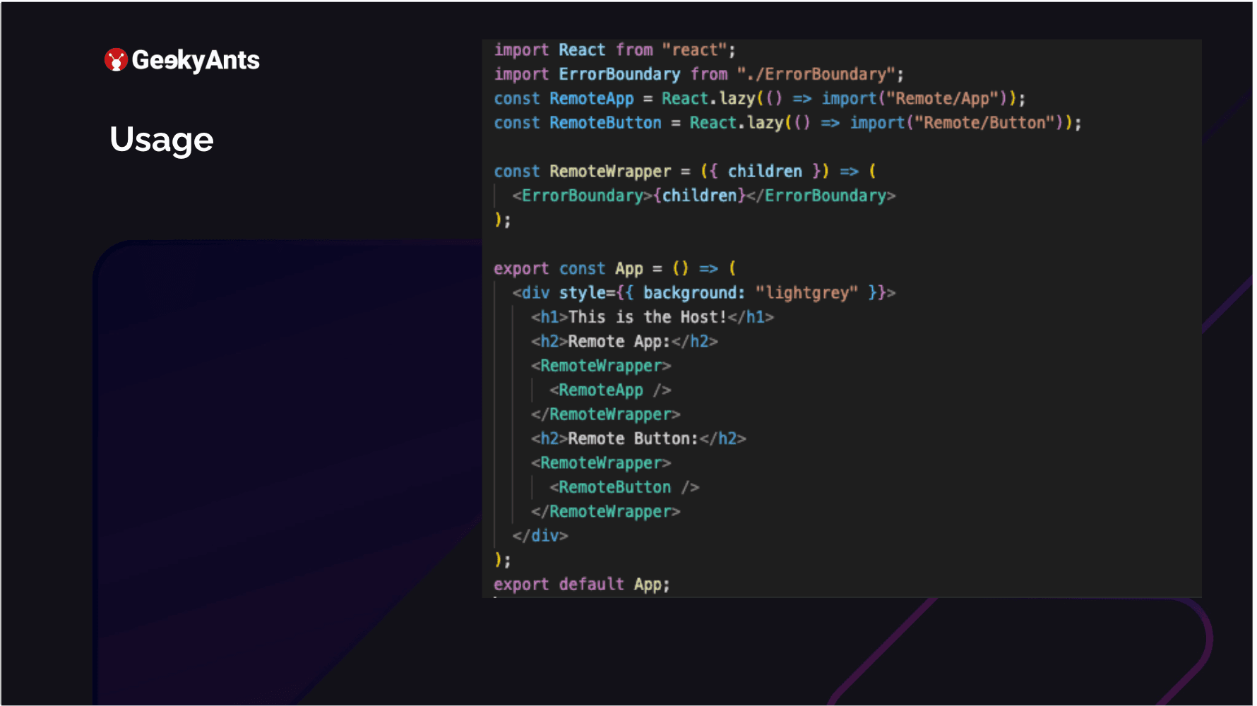 Building Data-intensive Supply Chain Dashboards Incrementally, With Micro Frontends- GeekyAnts ...