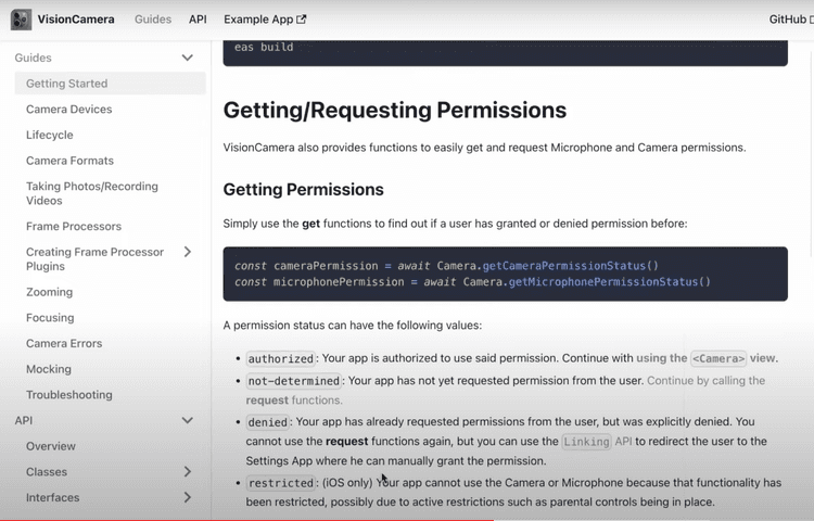 React Native Vision Camera | React Native Package To Give Camera Access ...