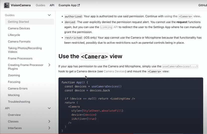 React Native Vision Camera React Native Package To Give Camera Access To Your App Geekyants 